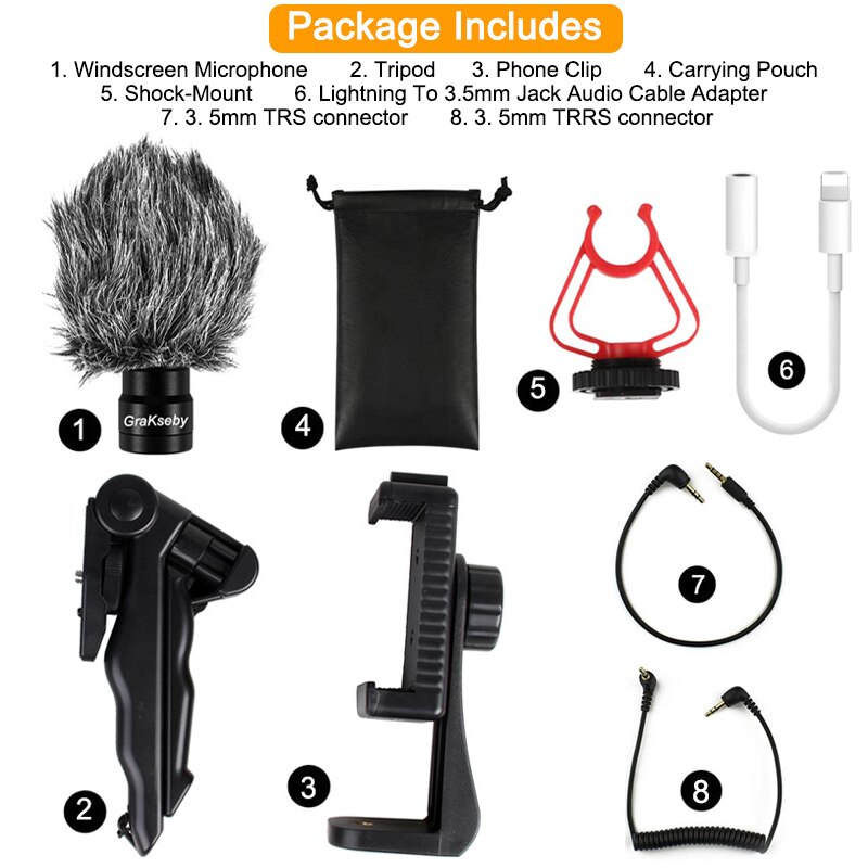 mini microphone For Phone Condenser Video Camera M... – Vicedeal