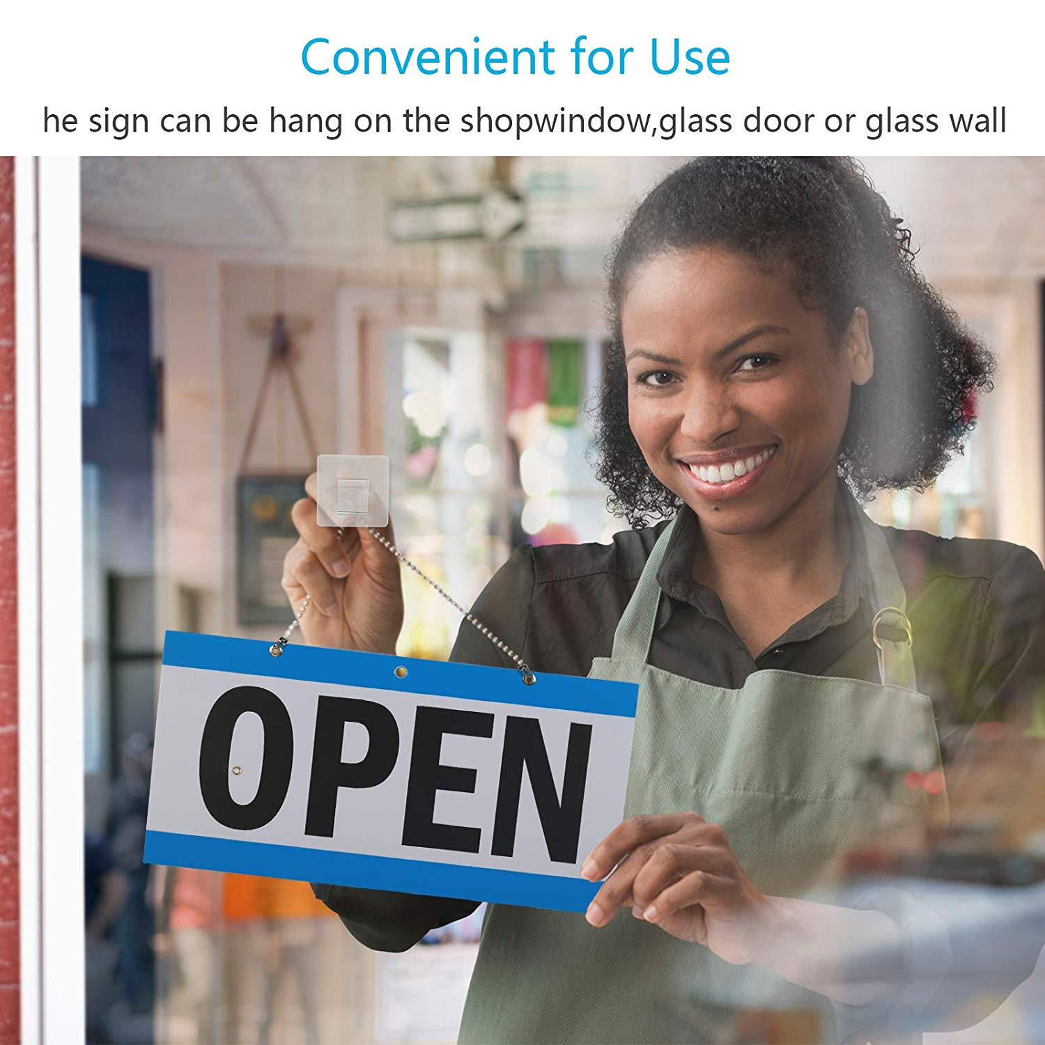 METABLE 1SET Hours Sign Double-sided Open/Closed S... – Grandado