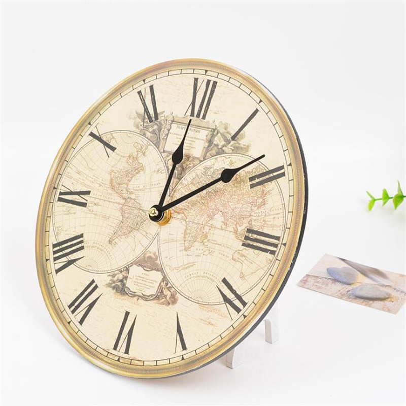 3d vintage wall clock for living room Roman numer ... – Grandado