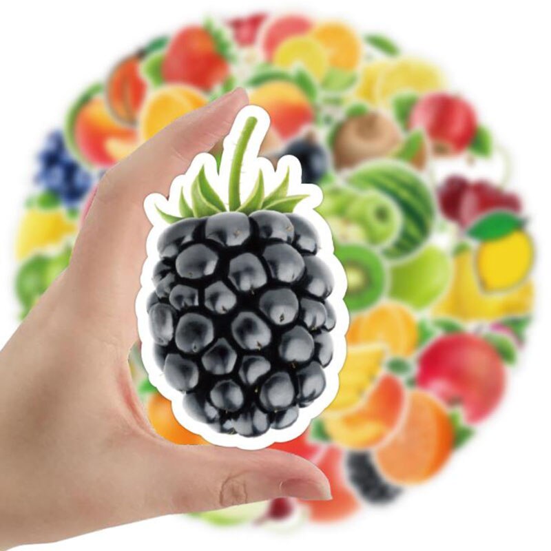 50Pcs Exquisite Fresh Fruits Vegetables Stickers F... – Grandado