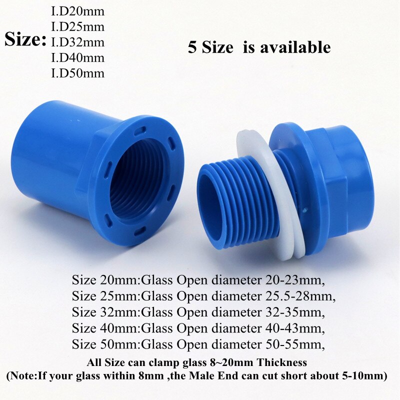 1Pcs I.D.20-50mm Thicken Aquarium Drainage Connect... – Grandado
