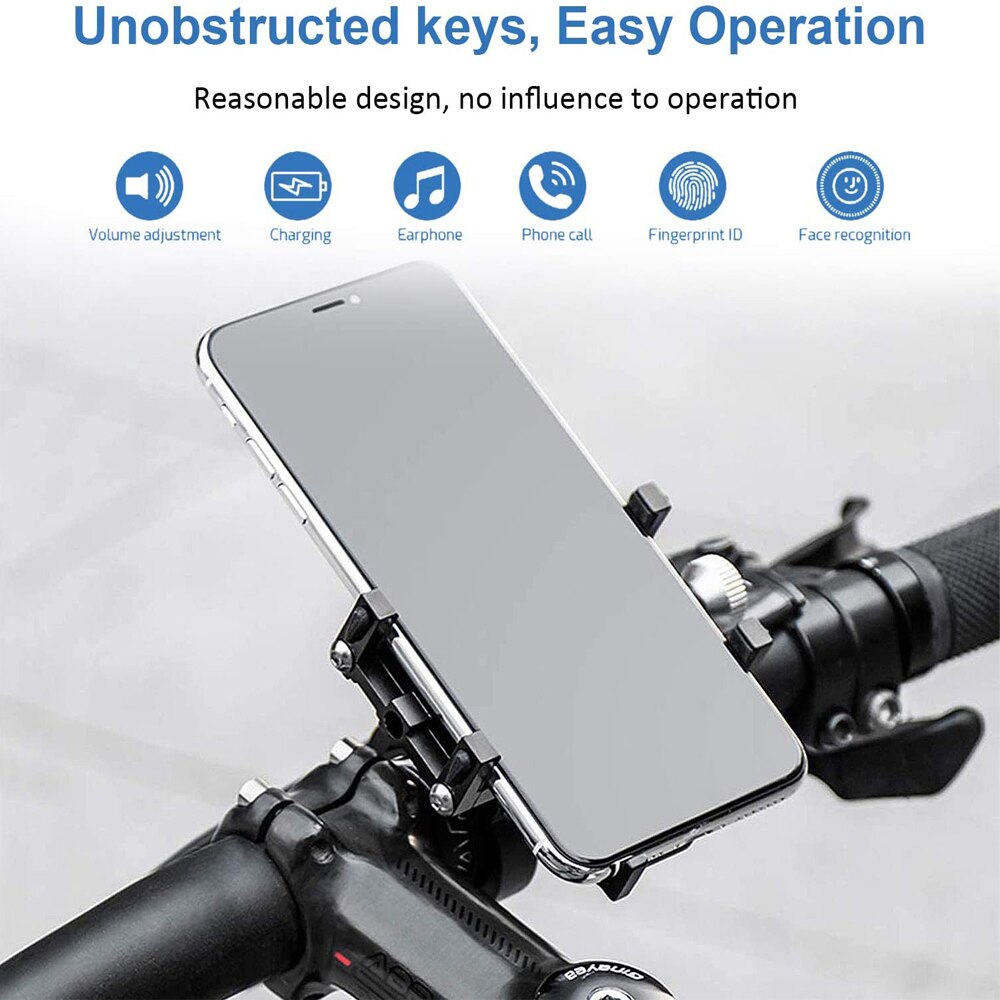 LYKAS Aluminum Bike Phone Mount Motorcycle Phone H... – Grandado