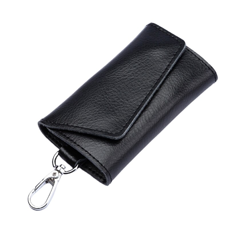 Y166 Portable Leather Keychain Key Wallet 6 Hook B... – Vicedeal