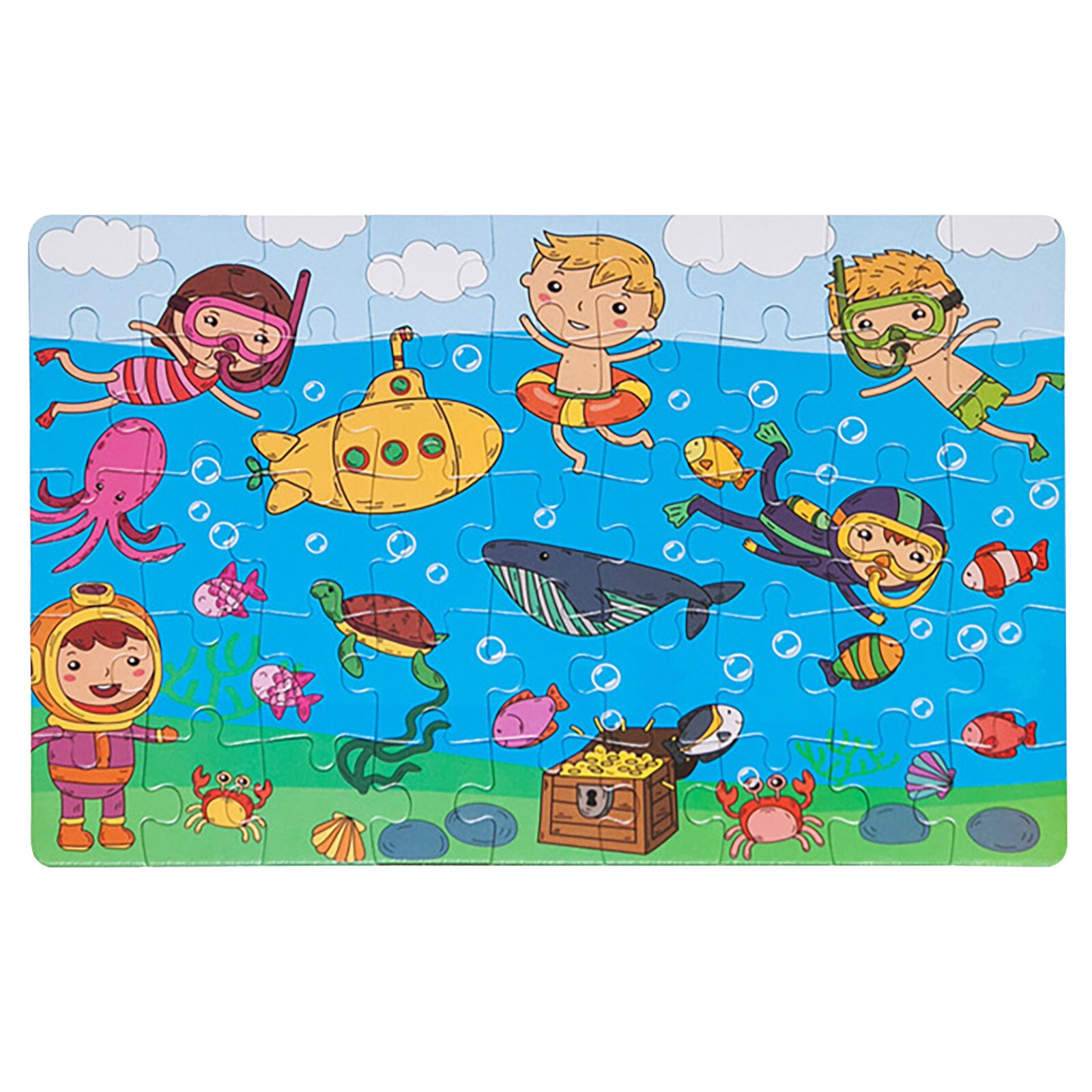 Puzzles For Kids Ages 4-8 Year Old 45 Piece Colorf... – Grandado