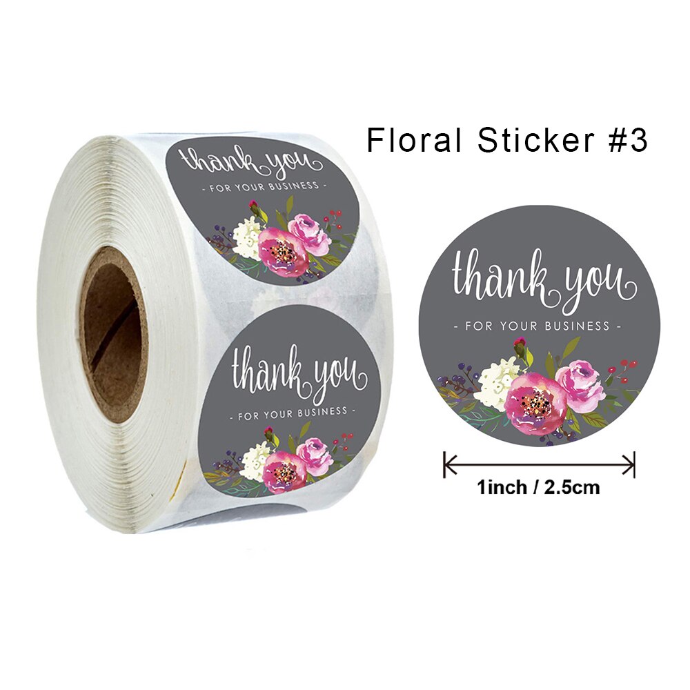 Dank U Stickers 500 Stuks Bloemen Stickers Voor Ve... – Grandado
