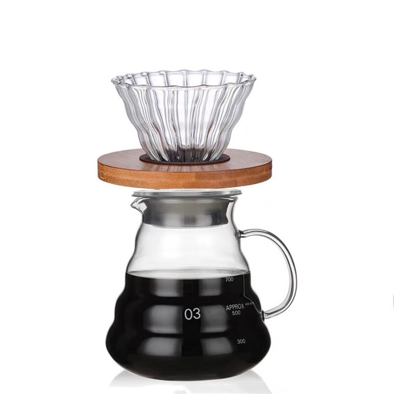 High Borosilicate Glass Coffee Dripper and Pot Set... – Grandado