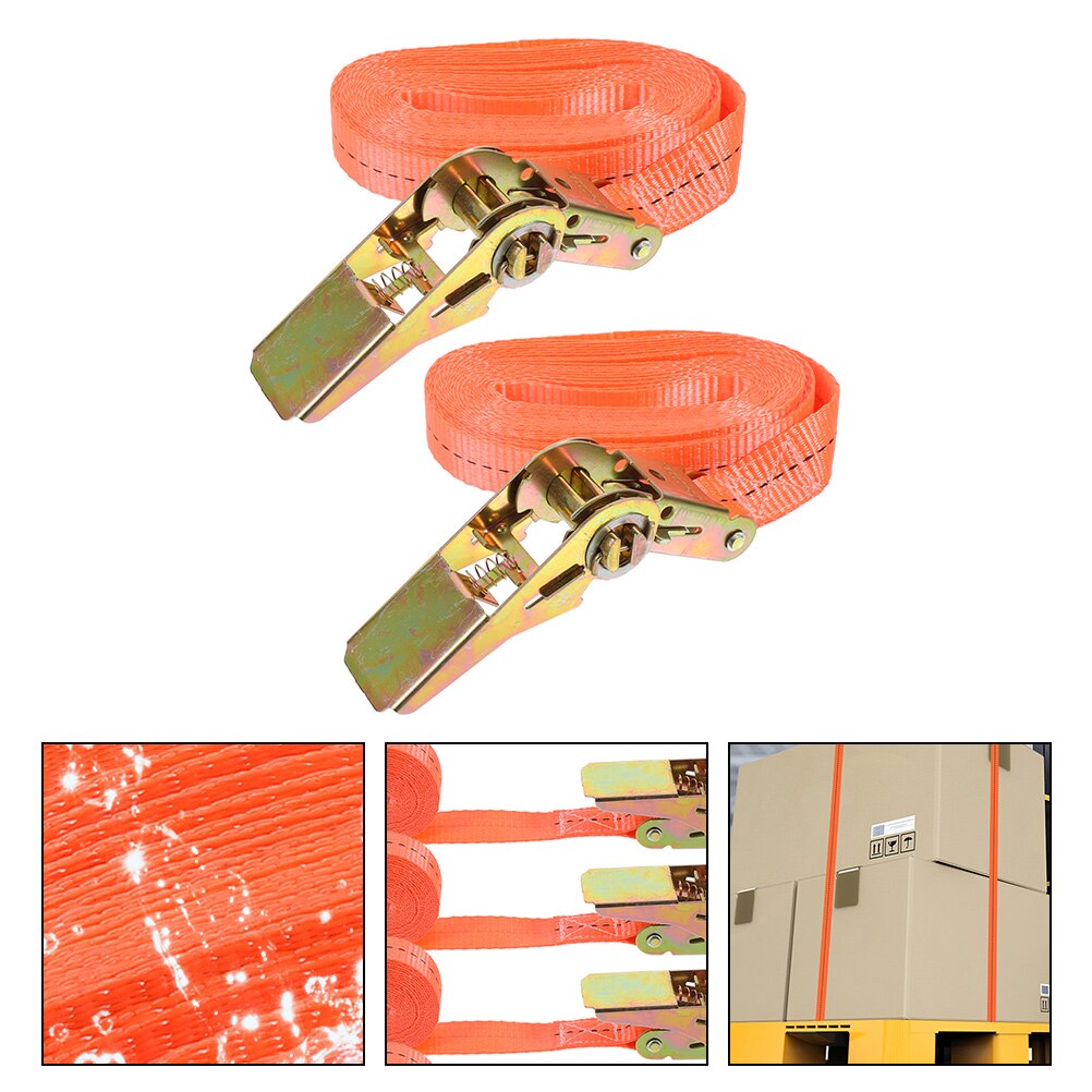 2 Pcs Ratchet Tie Down Straps Lashing Straps Heavy... – Grandado