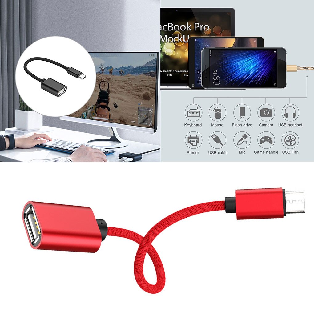 USB3.1 OTG Adapter Cable Type-C Male to USB Female... – Grandado
