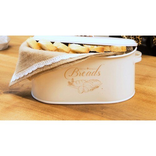 Lavin Metal Bread Box Kitchen Layout Organize Stor... – Vicedeal