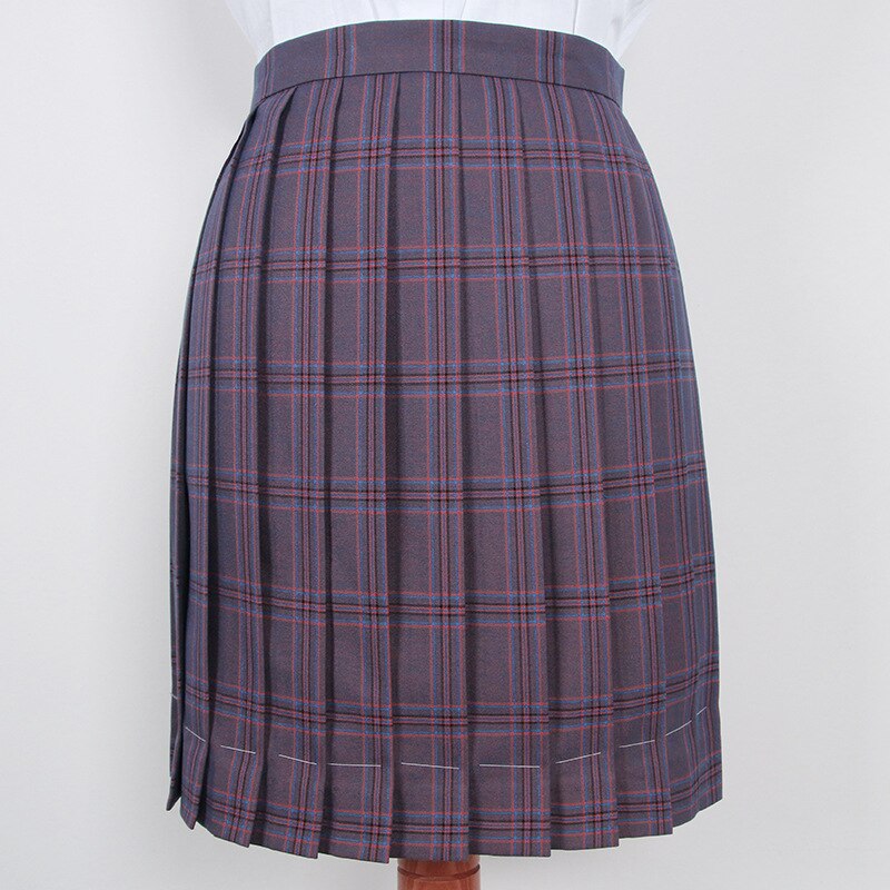 JK School Uniform Women Deep Purple Plaid Skirt Hi... – Grandado