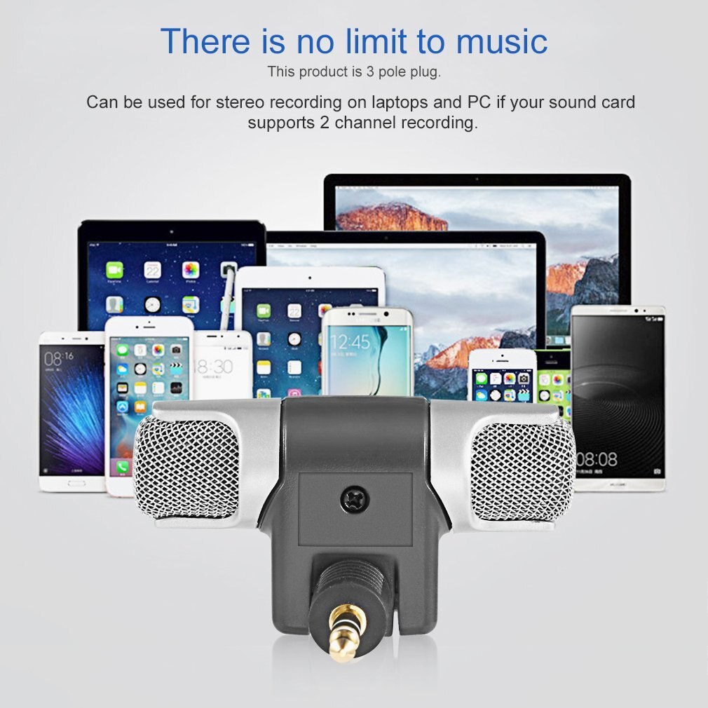 Portable Mini Stereo Recording Microphone Mic With... – Grandado