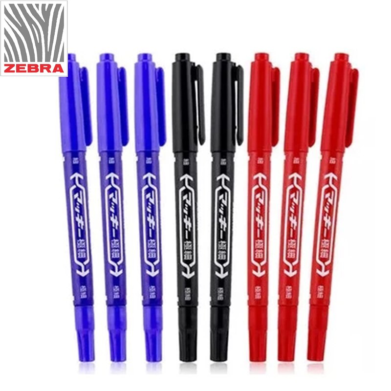 10 Pieces ZEBRA MO-120-MC Marker Pens Double-heade... – Vicedeal