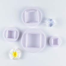 Emporte-pièce carré en dentelle Double face, 4 piè... – Grandado