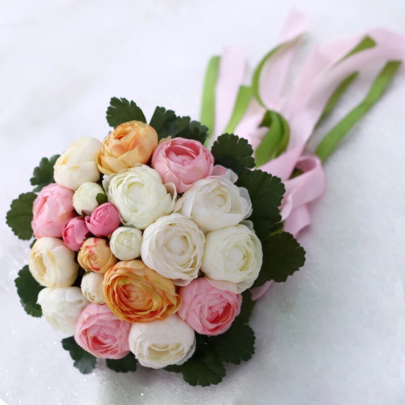 Rose Flowers Bridal Wedding Bouquets 20 Handmade F... – Vicedeal