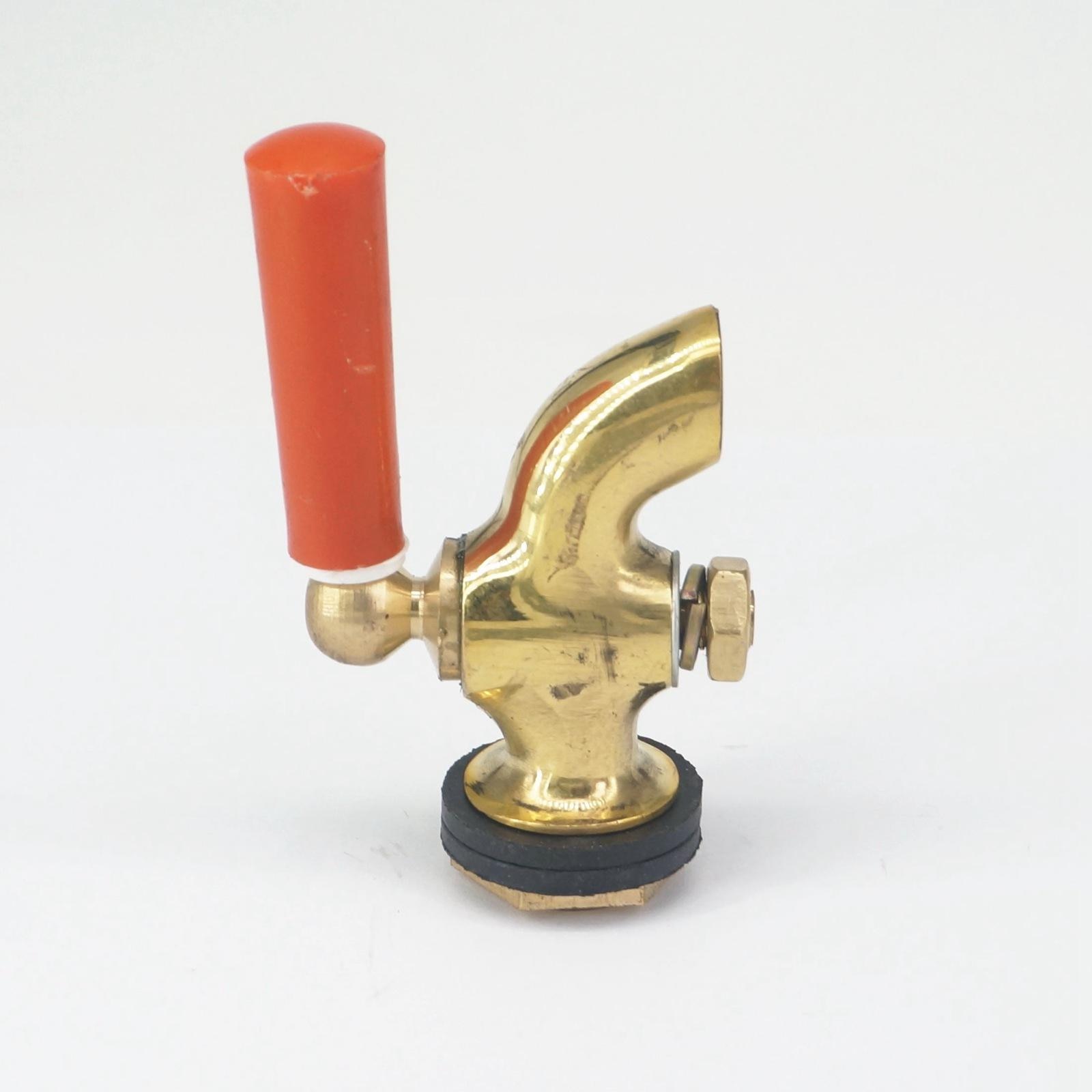 Bronze Antique brass red handle faucet water tap P... – Grandado