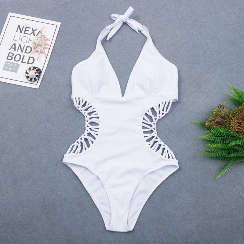 Trikini Piece Brazilian Sexy White Monokini Cut Ba... – Vicedeal