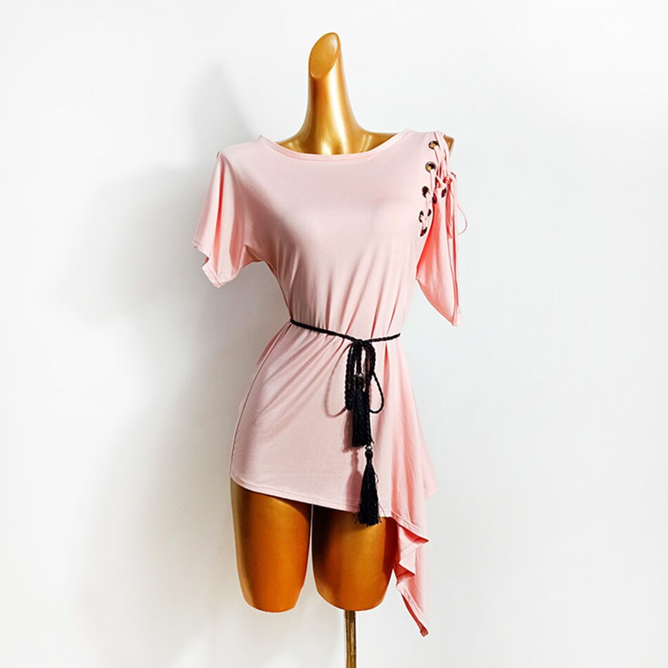 Latin Dance Dress Women Boat Neck Latin Dance Tops... – Grandado