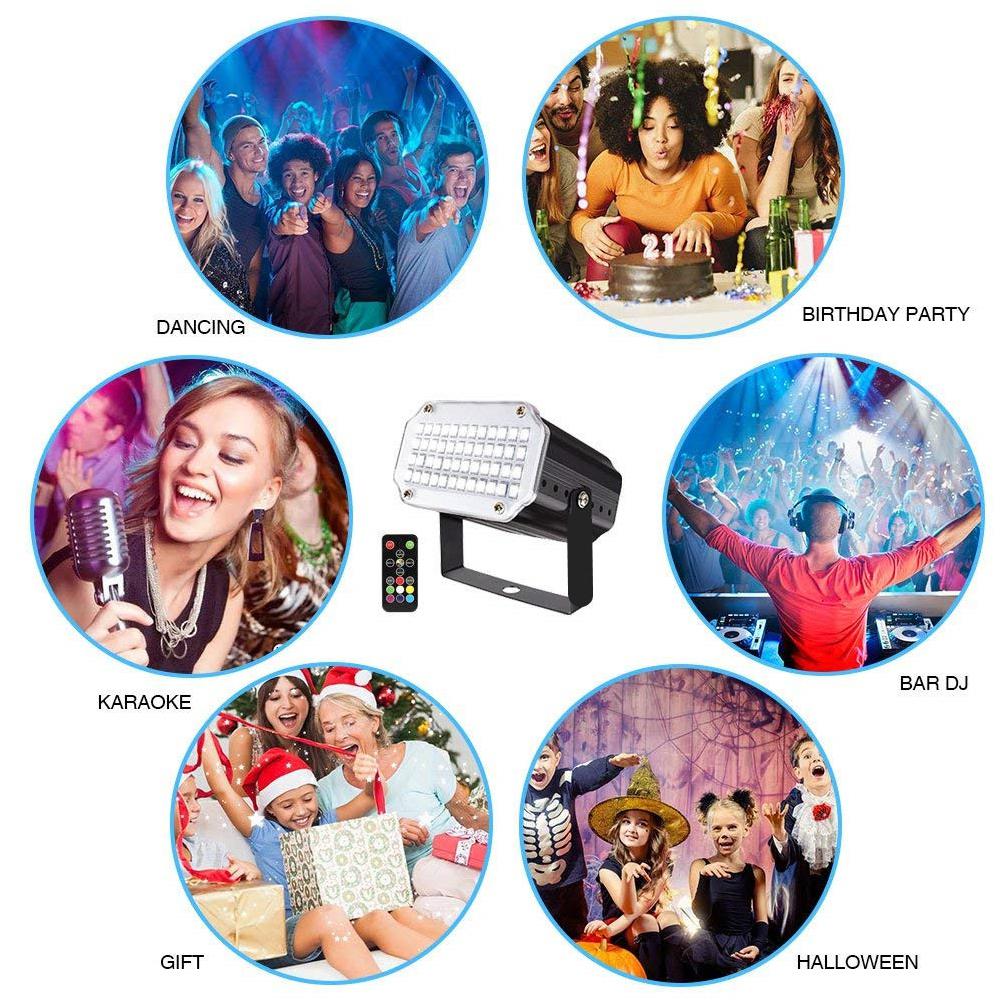 48 LED RGB UV Stage Strobe Lights Disco DJ Party C... – Grandado
