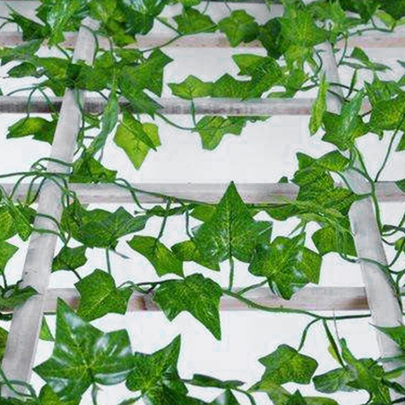 2.4M Artficial Vine Silk Ivy Green Plants Artifici... – Grandado