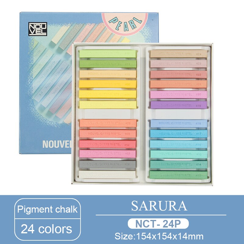 SAKURA Chalk NCT -12/24/48 Color Set Painting Colo... – Vicedeal