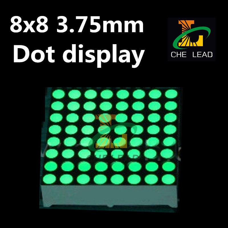 10Pcs 8*8 LED Dot Matrix 3.75mm Common anode Pure ... – Vicedeal