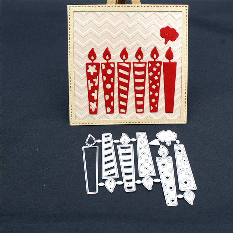 6PCS/Set Birthday Candle Label Metal Cutting Dies ... – Grandado