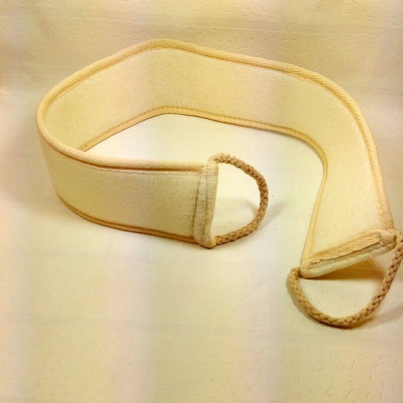Flax Cotton Soft Exfoliating Back Strap Bath Brush... – Grandado