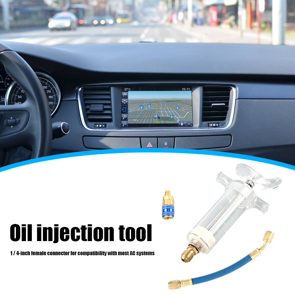 Car A/C Oil Dye Injector with R-134A Low Side Quic... – Grandado