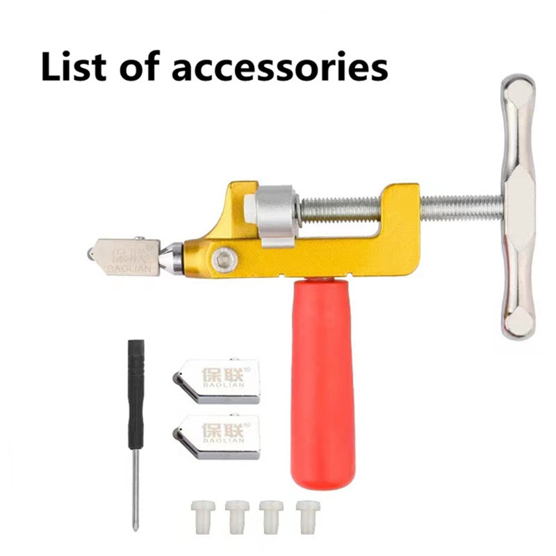 2 in 1 Glass Ceramic Tile Cutter with Knife Wheel ... – Grandado
