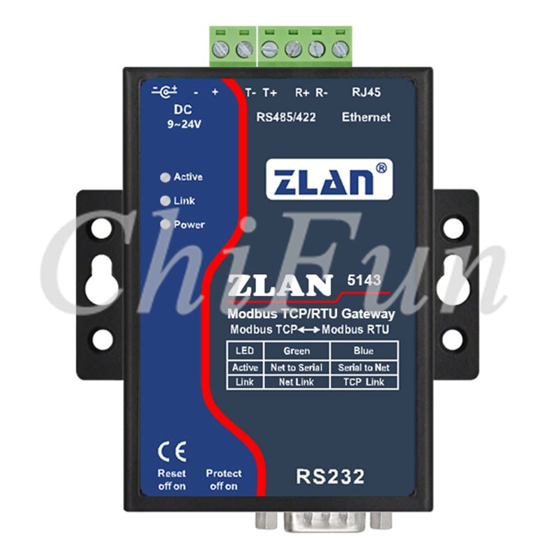 ZLAN5143 RS232 RS485 RS422 naar Ethernet RJ45 Conv... – Vicedeal