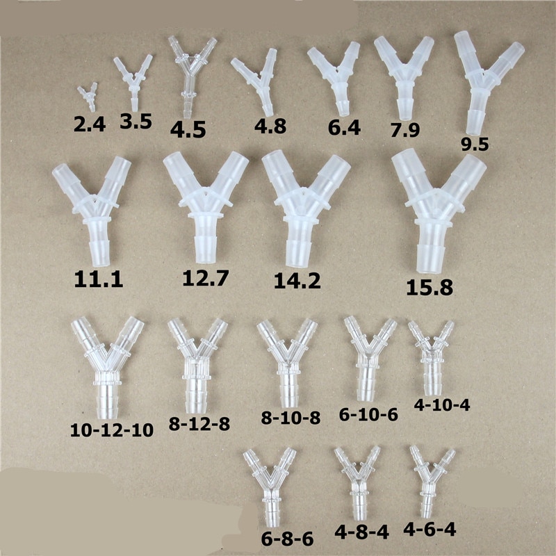 5pcs PP Plastic Y Tube Connector Joiner Hose Pipe ... – Vicedeal