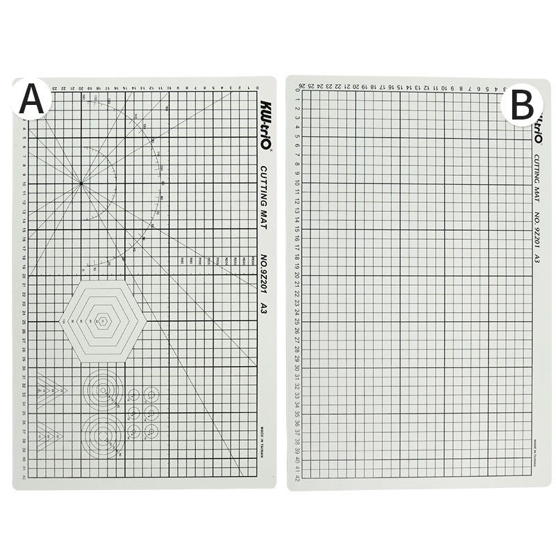 PVC A3 Cutting Mat Office Double-Sided Patchwork Cut Pad Self Healing Paper Cutter Cutting Board ...
