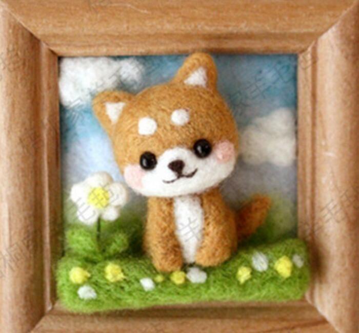 Frame gardens wool felting needlepoint kit animal ... – Grandado