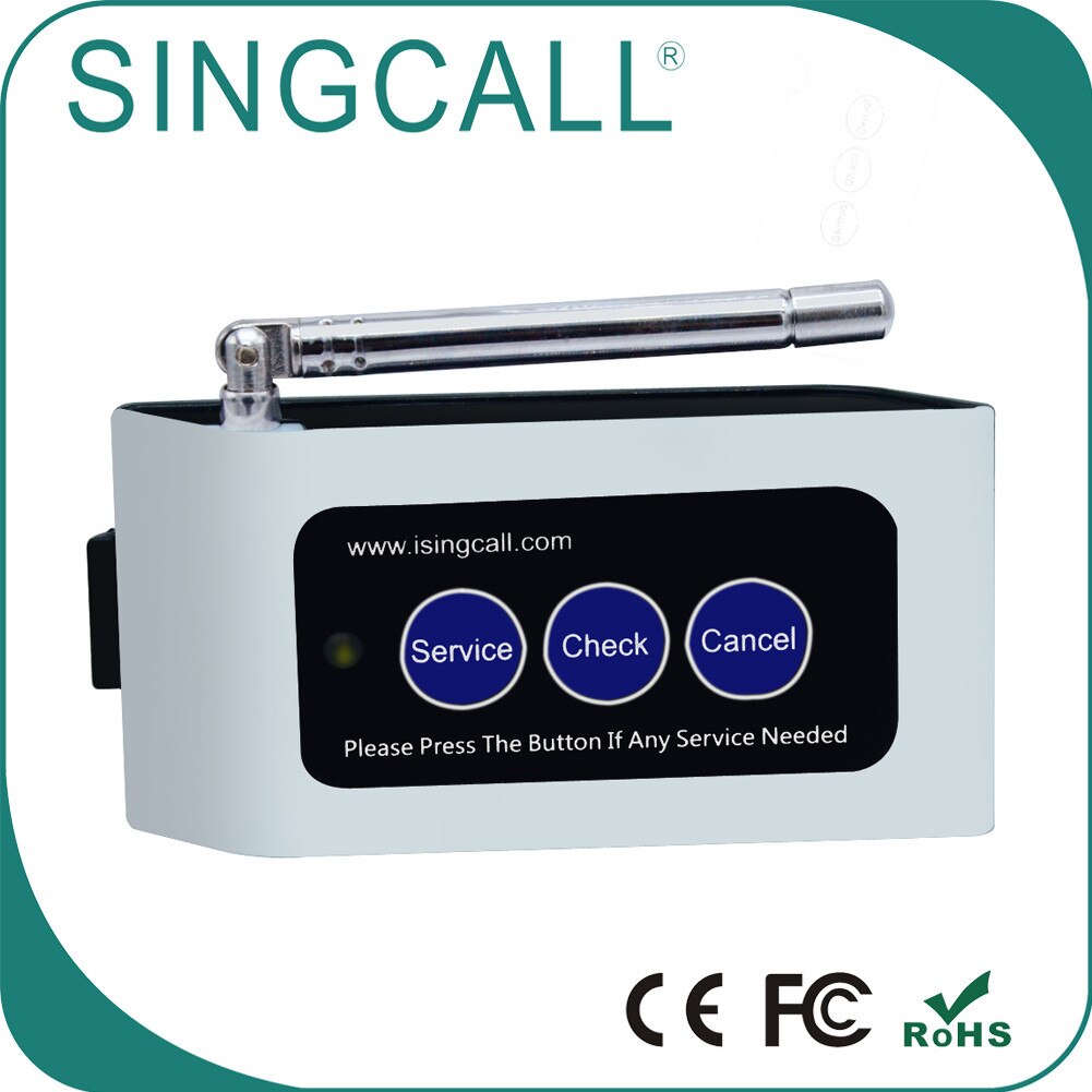 SINGCALL Wireless Calling System Can be Fixed on t... – Grandado