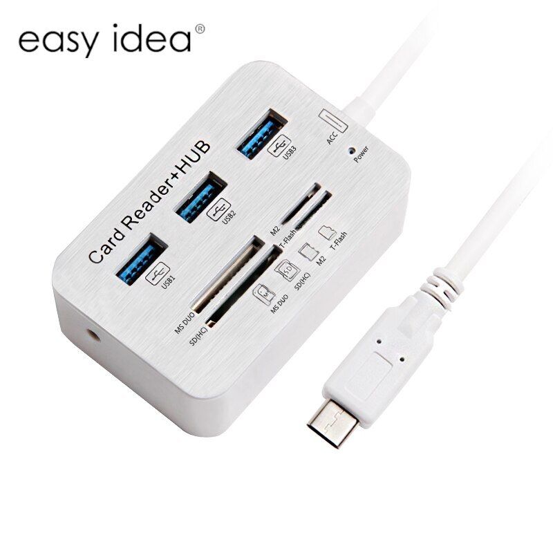 Usb 3.0 hub splitter med type c 3 porte usb type ... – Vicedeal