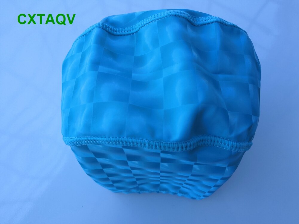 Crystal Water Cube Grids PU Swim Pool Hat Adult Me... – Grandado