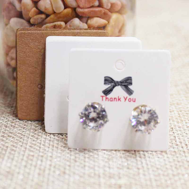 Feiluan Diy Thank you earring label tag card.Vinta... – Grandado