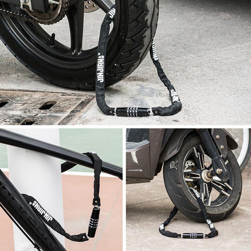 Bicycle Lock Chain Four-Digit Code Universal MTB R... – Grandado