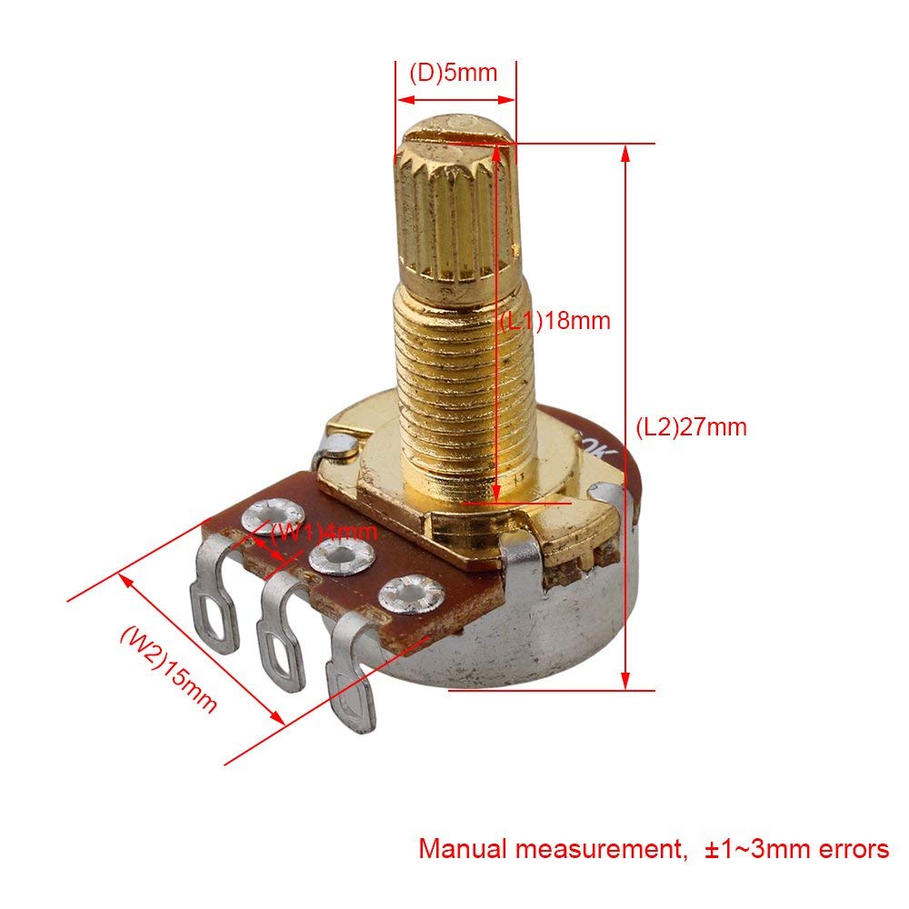 Gitaar Potentiometer B500k Met 16Mm Base Diameter ... – Vicedeal