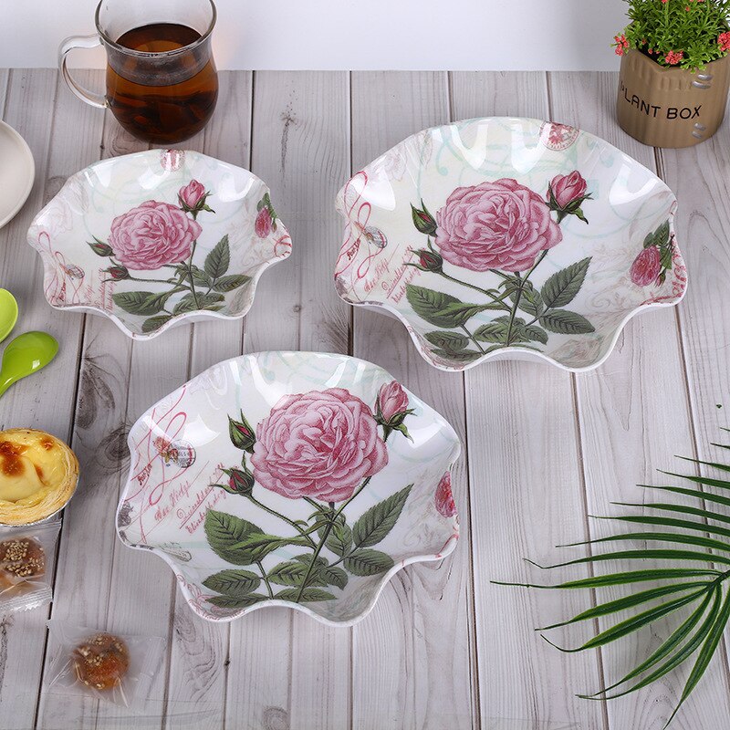 Melamine Fruit Dish Japanese Style Water Ripple Sh... – Grandado