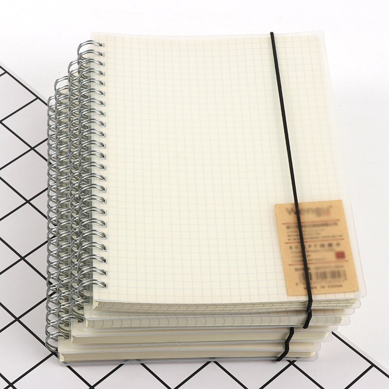A5 Spiral Transparent Cover Notebook Papelaria Sta... – Vicedeal