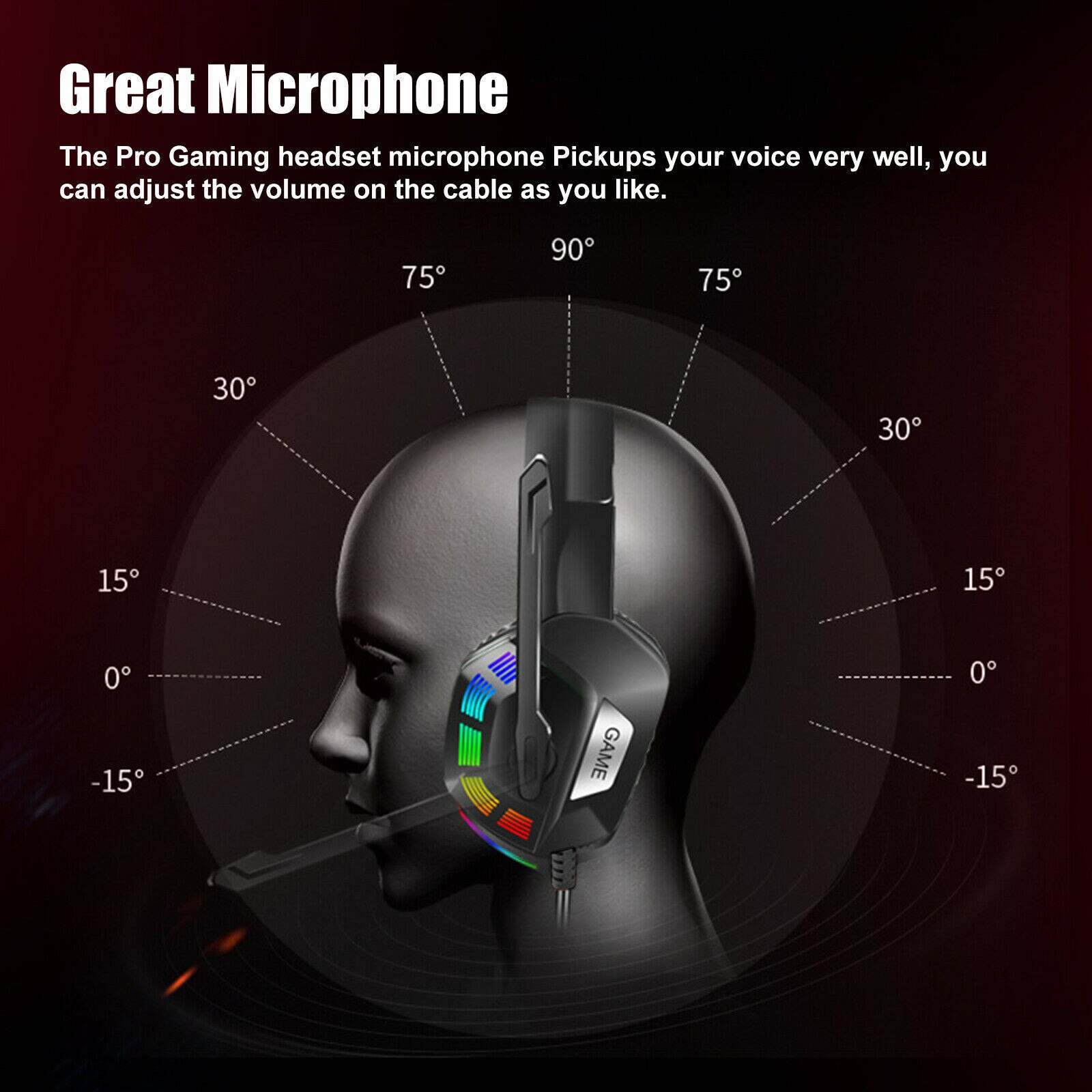 Gaming Headset With Mic Gamer Headphones Microphon... – Grandado