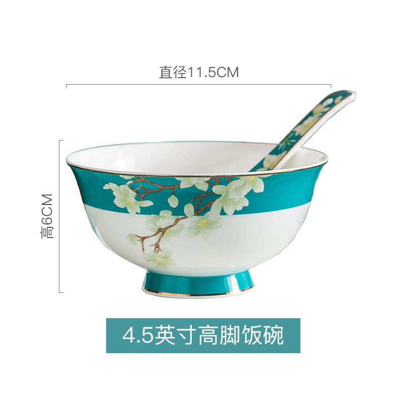 Chinese Style Ceramic Tableware Set Bone China Din... – Grandado