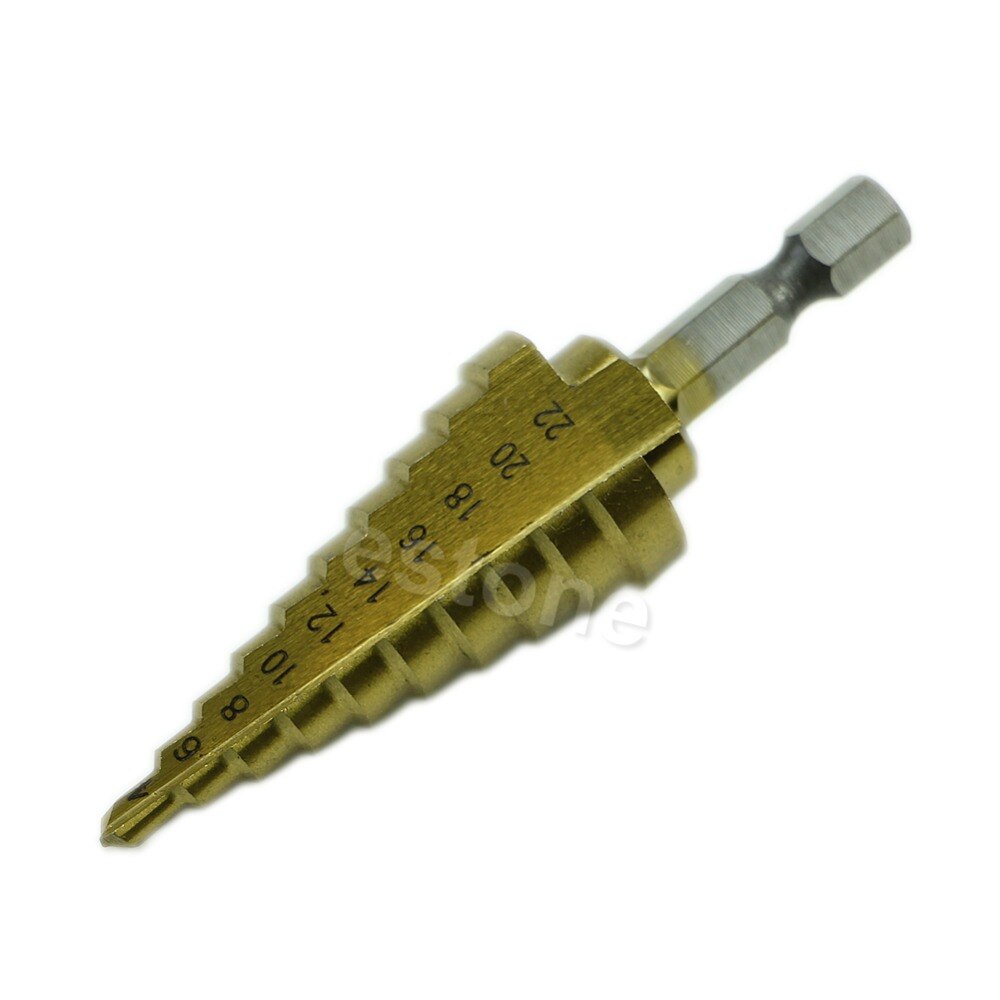 1PCS Hex Titanium Step Cone Drill Bit Hole Cutter ... – Grandado