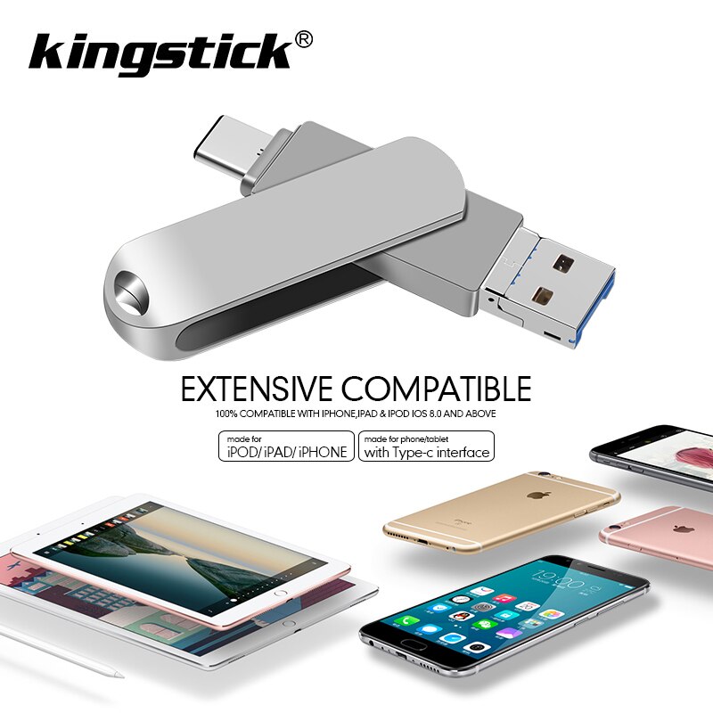 3 In 1 Usb Flash Drive Voor Ios/Android/Pc 128Gb 6... – Vicedeal