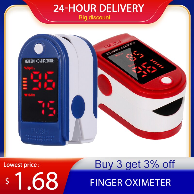 Draagbare Vingertop Oximeter L-ED Display Bloed Zu... – Vicedeal