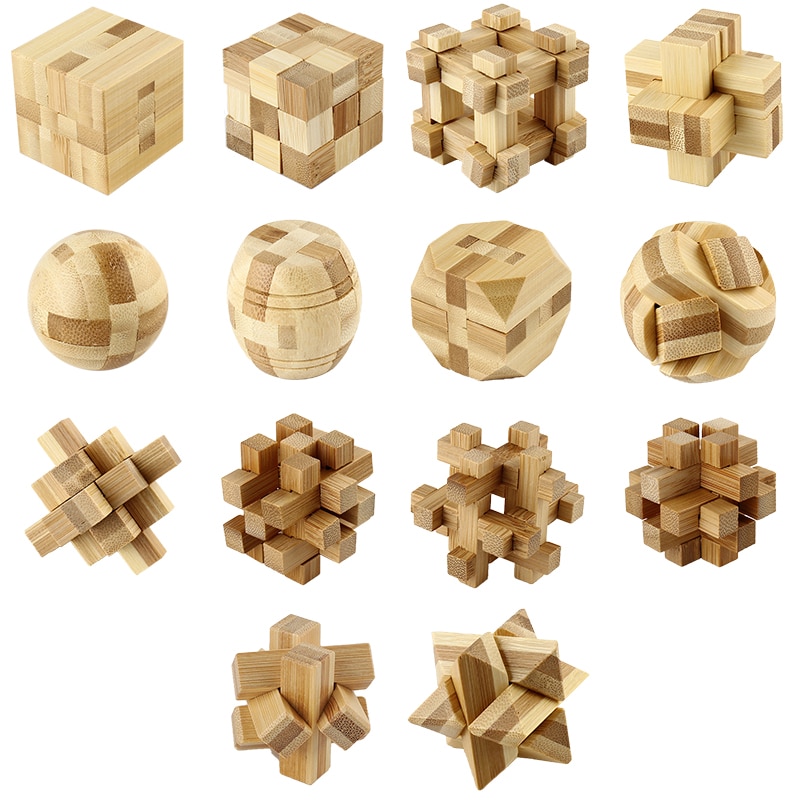Brain Teaser Puzzle 14Pcs Unlock Interlock Game IQ... – Vicedeal