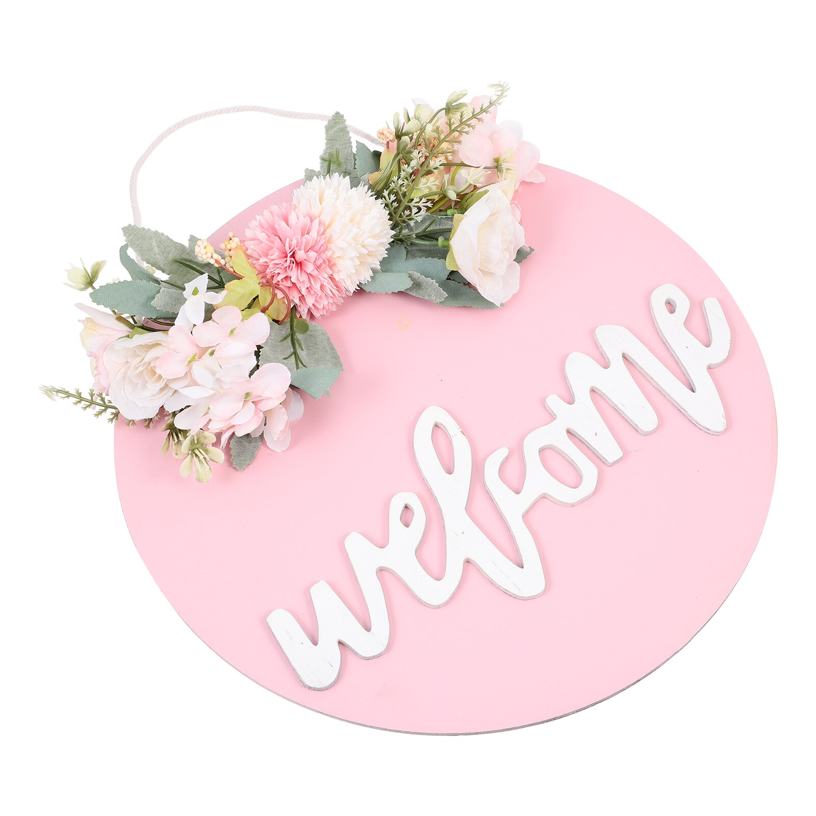 1 Set Door Welcome Sign Wood Flower Door Sign Porc... – Vicedeal