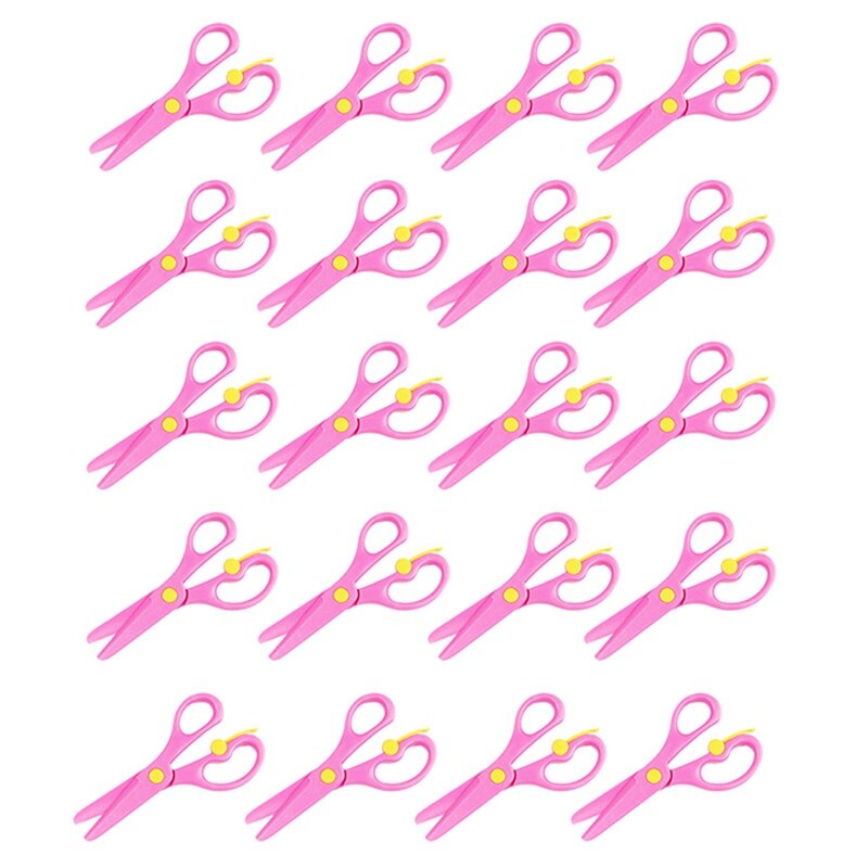 20Pcs Mini Safety Plastic Scissors Student Kids St... – Vicedeal