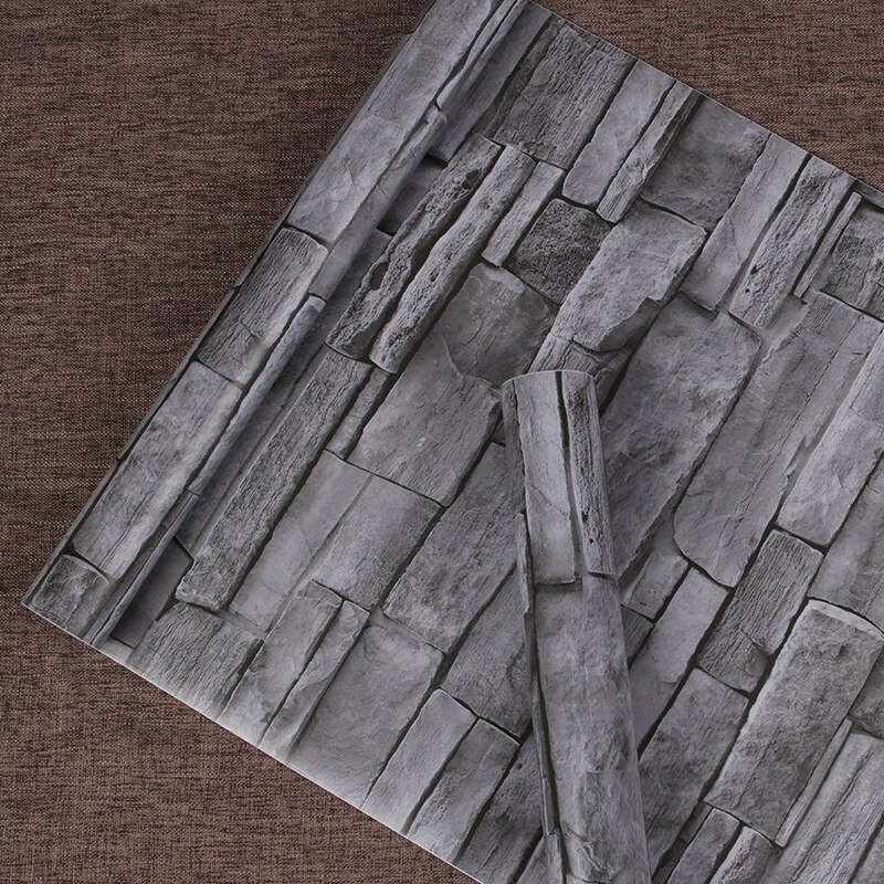 Zelfklevende Grijs Behang Bakstenen Muur Behang Ke... – Grandado